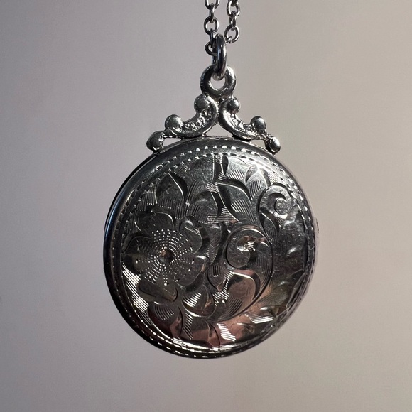Jewelry | Antique Birks Silver Locket And Chain | Poshmark